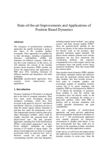 Bournemouth University Research Online [BURO] - State-of-the-art improvements and applications ...